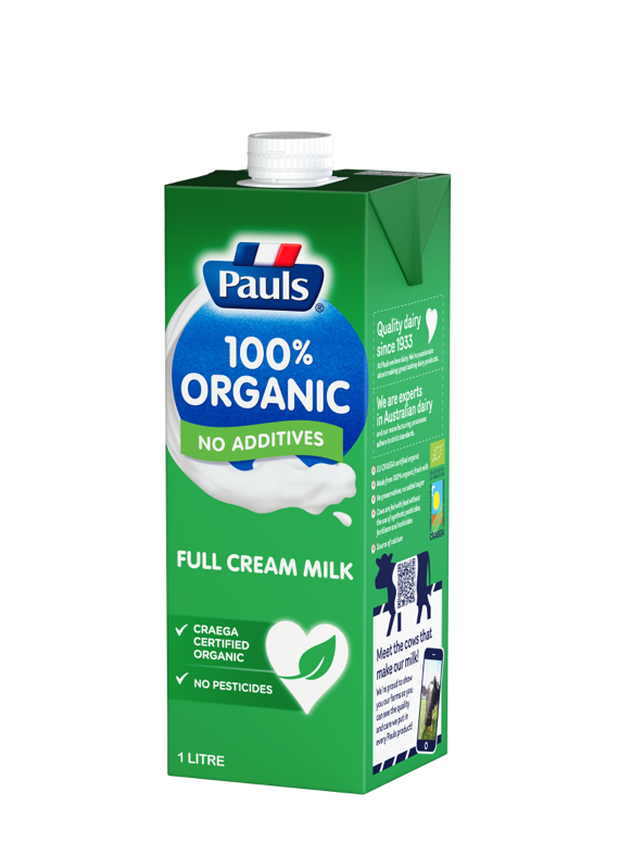 Organic Full Cream Milk 1L | Pauls Export Website