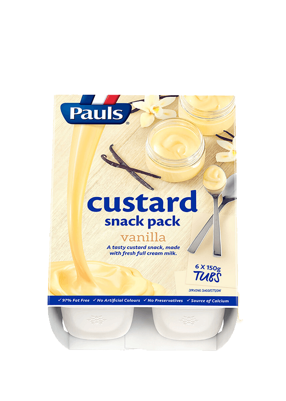 Vanilla Custard Snack Pack | Pauls Export Website